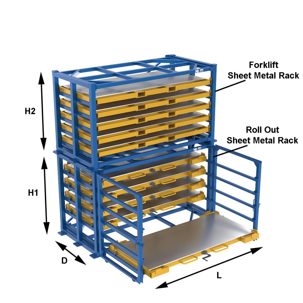 Hybrid Sheet Metal Racks - Versatile Storage Solutions